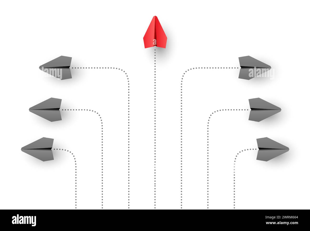 'Think different' - individuality concept. Individual and unique leader ...