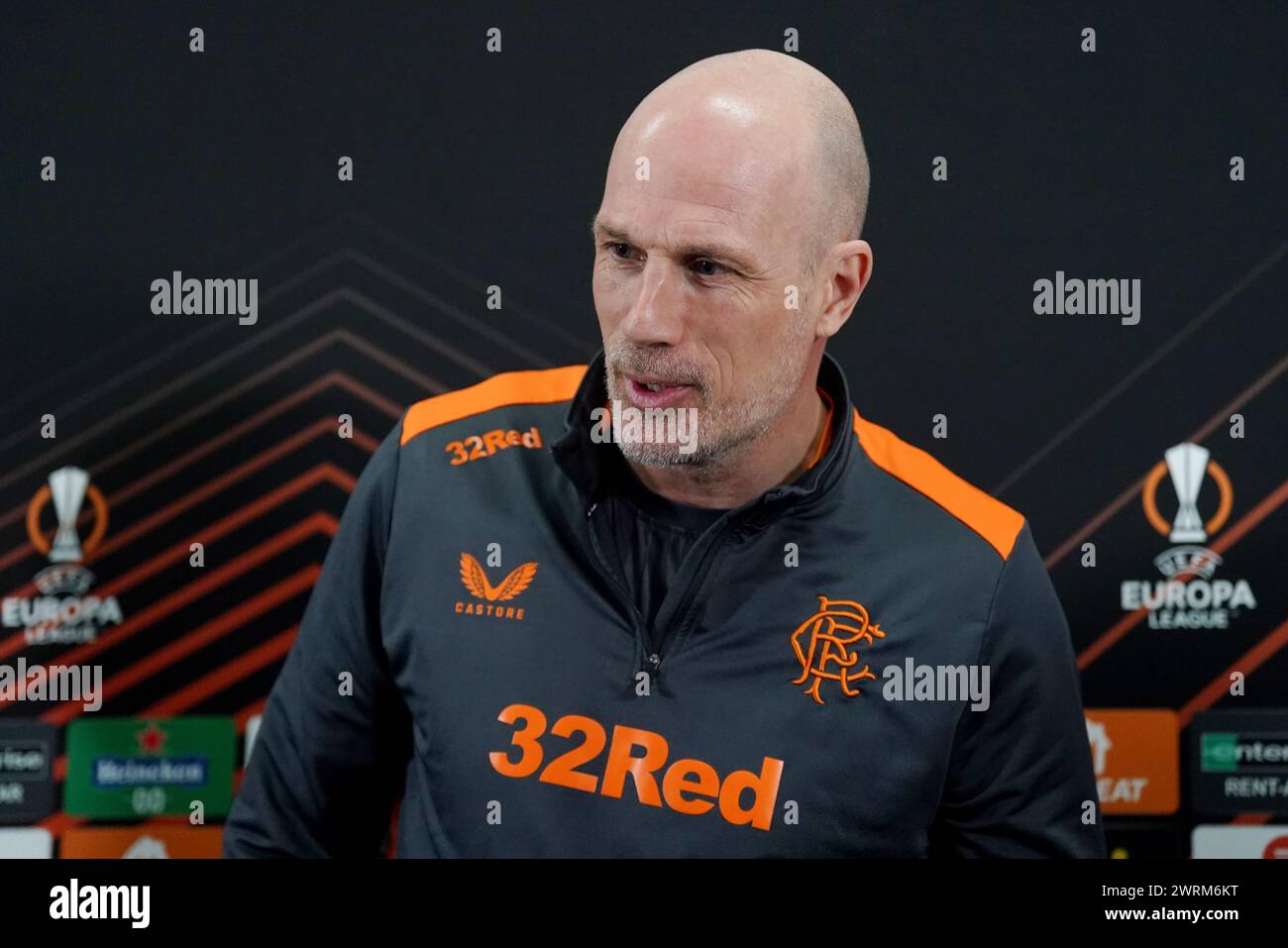 Rangers manager philippe clement during a press conference at the ...