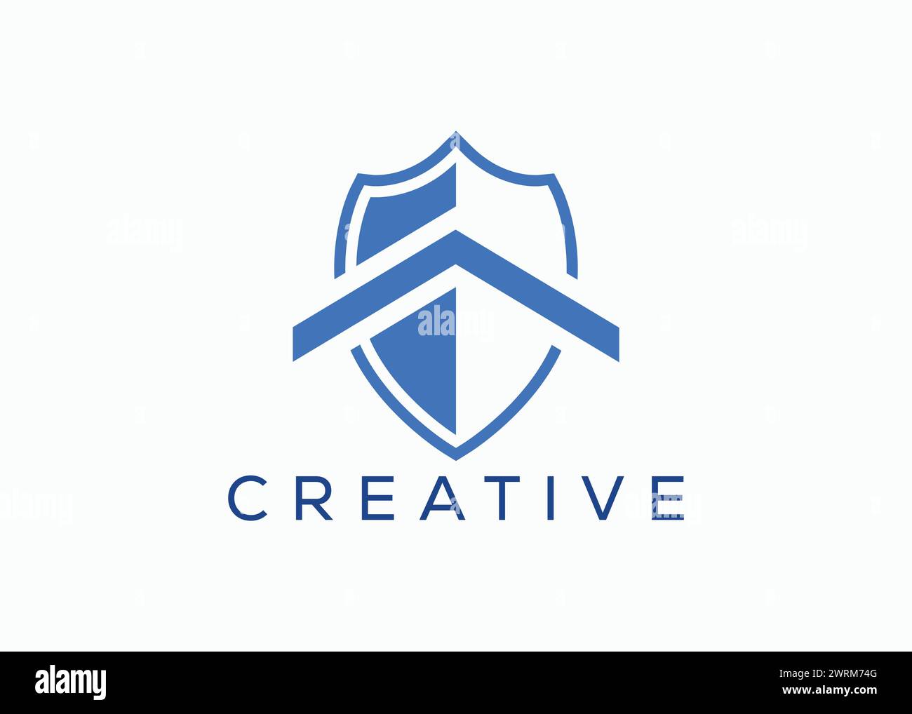 Creative and minimal Shield home logo vector template. Security home ...