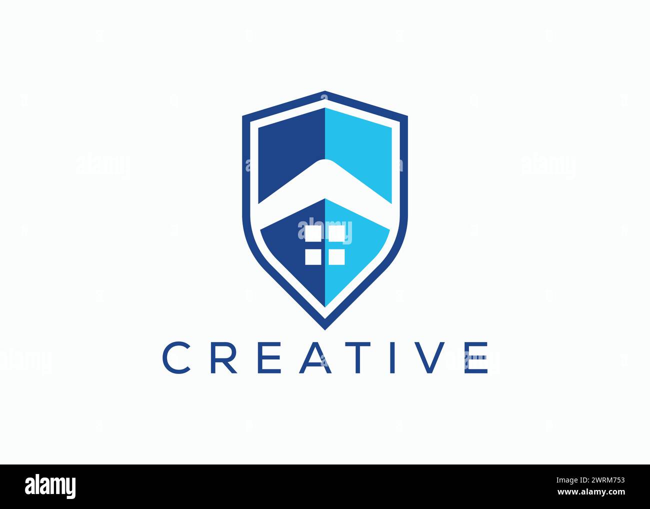 Creative and minimal Shield home logo vector template. Security home. Protect House. Home safety ...