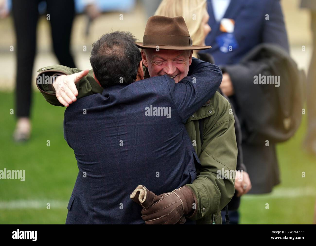 Willie Mullins with joint owner of Ballyburn, David Manasseh, after ...