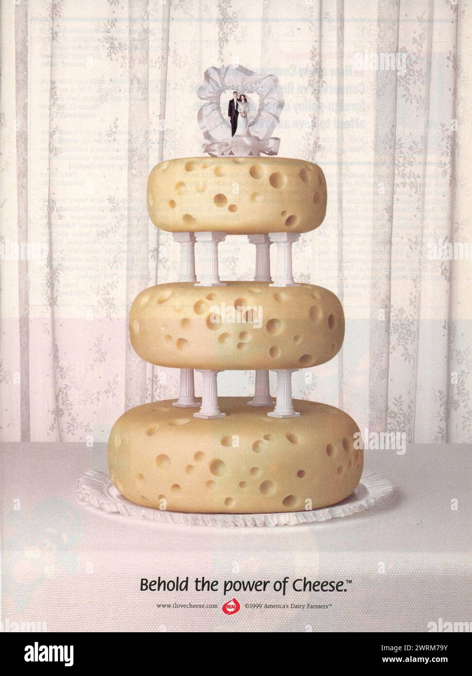 Vintage cheese advert hi-res stock photography and images - Alamy