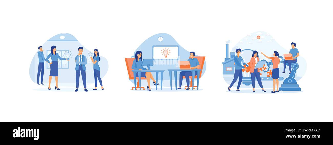 Solutions brainstorming Stock Vector Images - Alamy