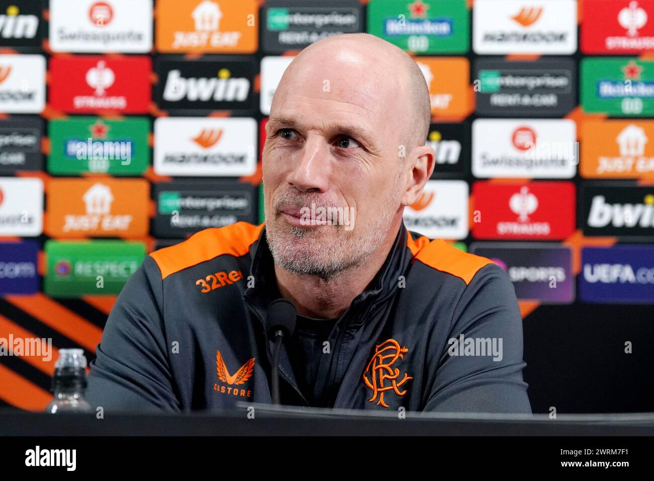 Rangers manager Philippe Clement during a press conference at the ...