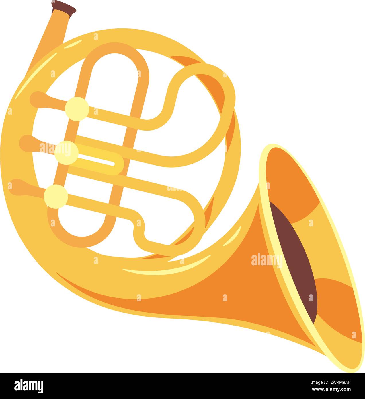 jazz french horn instrument Stock Vector Image & Art - Alamy