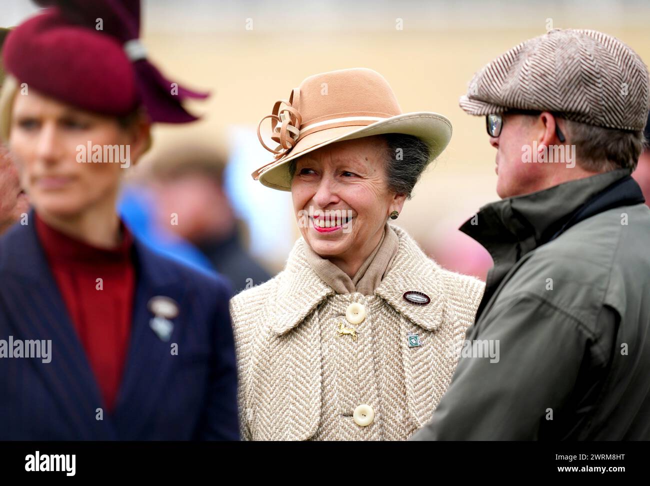The Princess Royal on day two of the 2024 Cheltenham Festival at ...