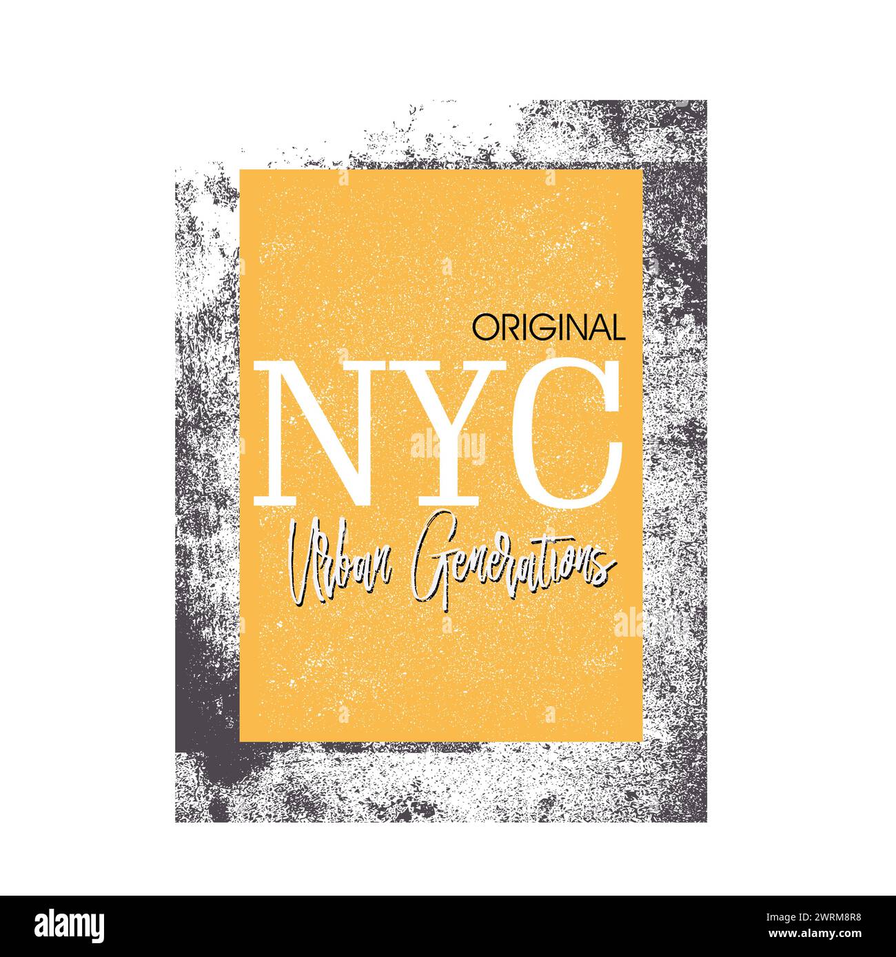 Nyc Typography Original Urban generations grunge varsity typo poster ...