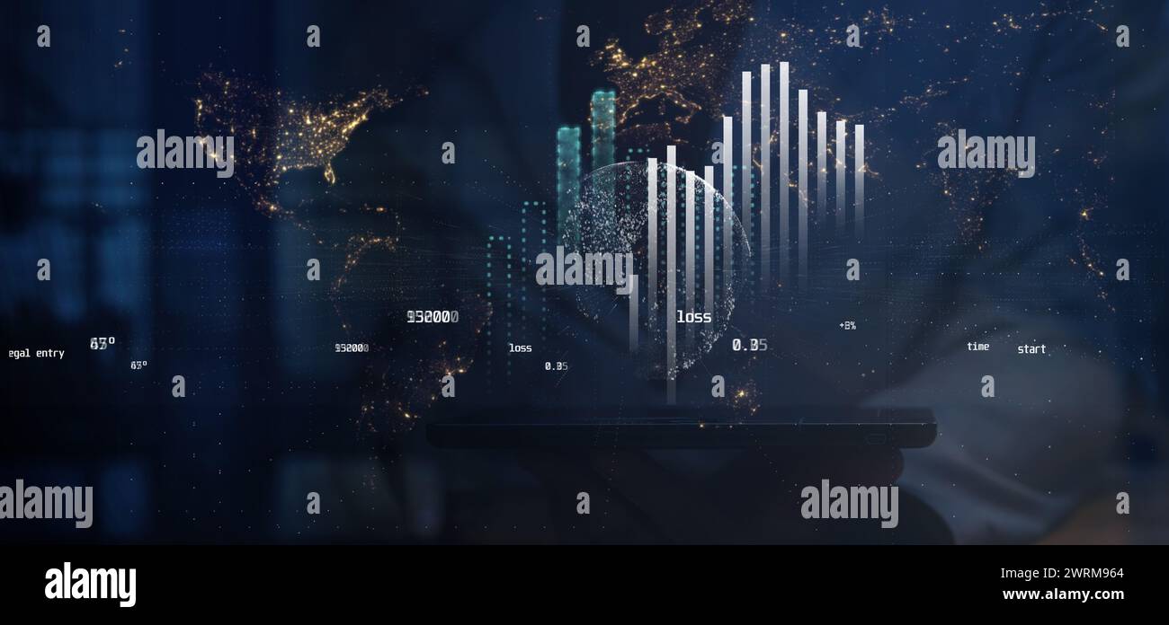 Cg tech collage. Graphs of growth in participation in the work of AI in ...