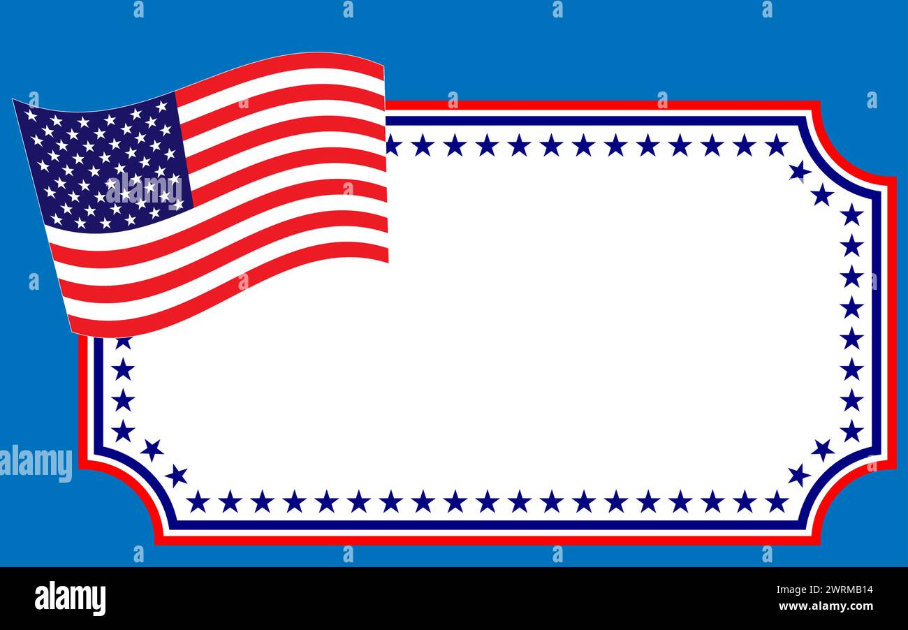 American Flag Clip Art Border American Flag Frame Border