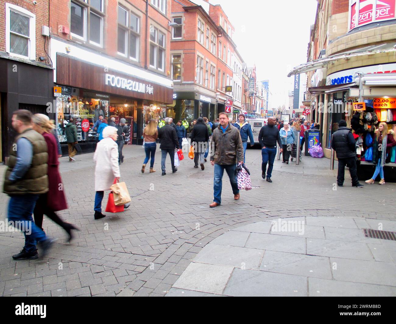 street scene nottingham Stock Photo - Alamy