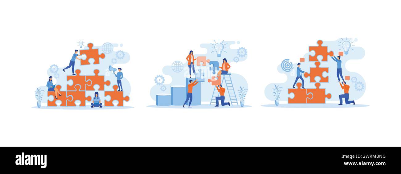 Metaphor of cooperation and business partnership, Team work, team ... Metaphor of cooperation and business partnership, Team work, team ...