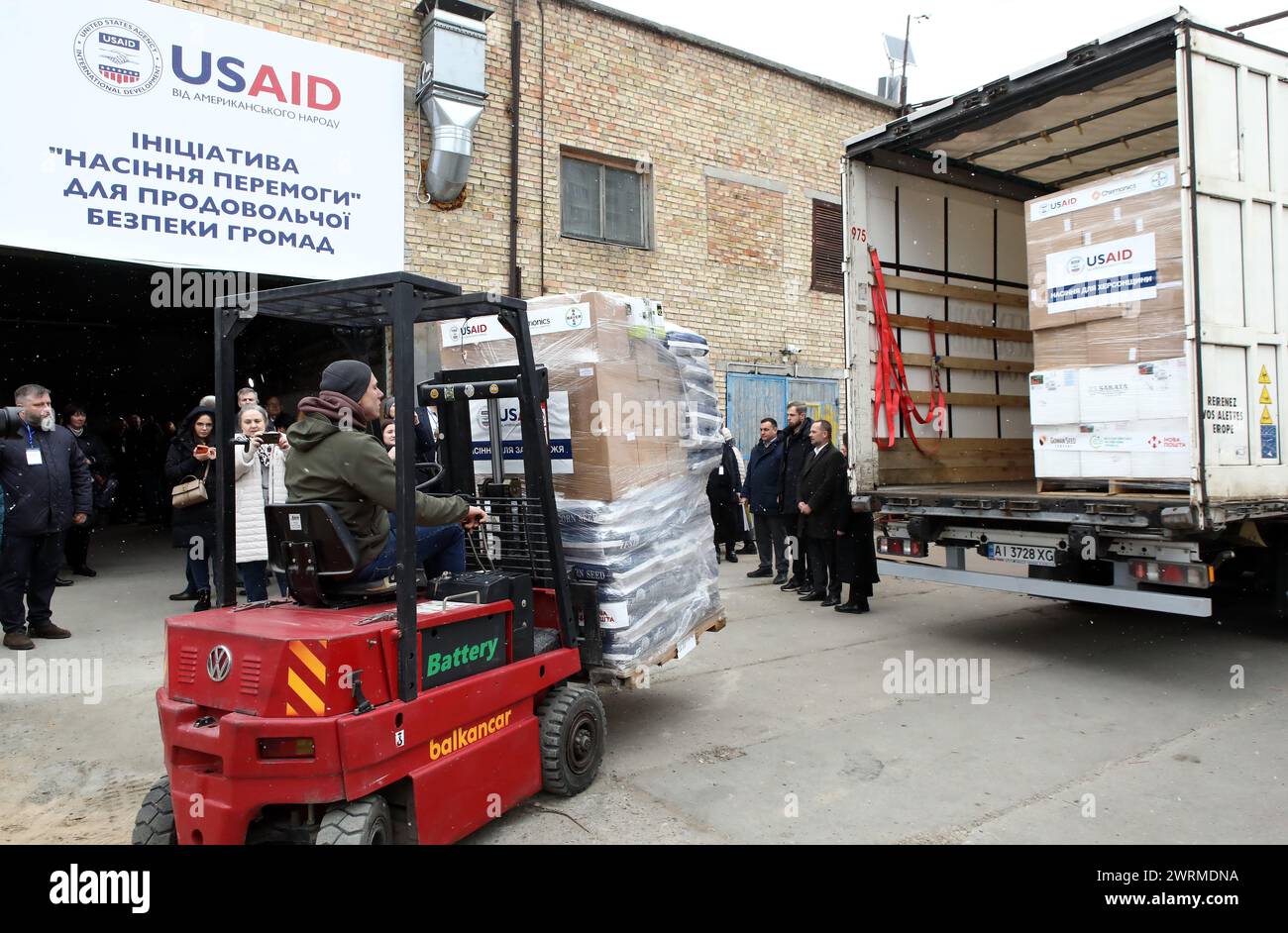 KYIV REGION, UKRAINE - MARCH 12, 2024 - Transfer of more than 10 tons ...