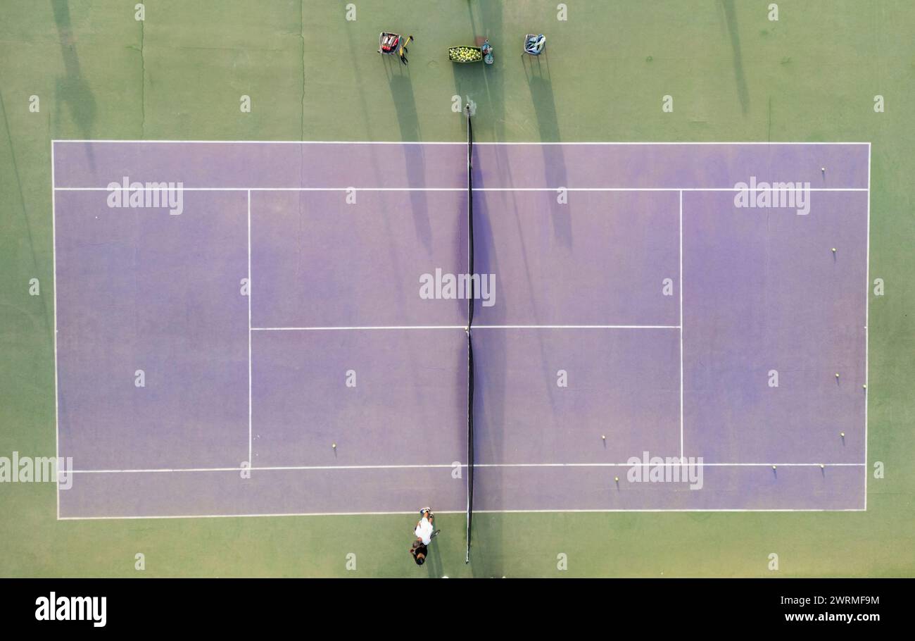 Professional tennis court birds eye hi-res stock photography and images ...