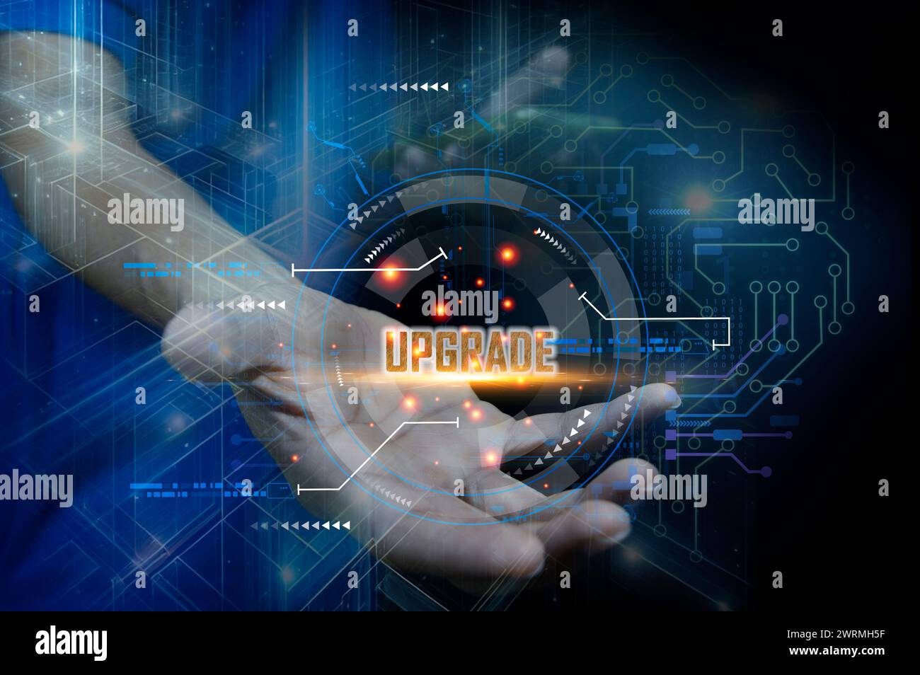 Update application software and hardware upgrade technology concept, AI ... Update application software and hardware upgrade technology concept, AI ...
