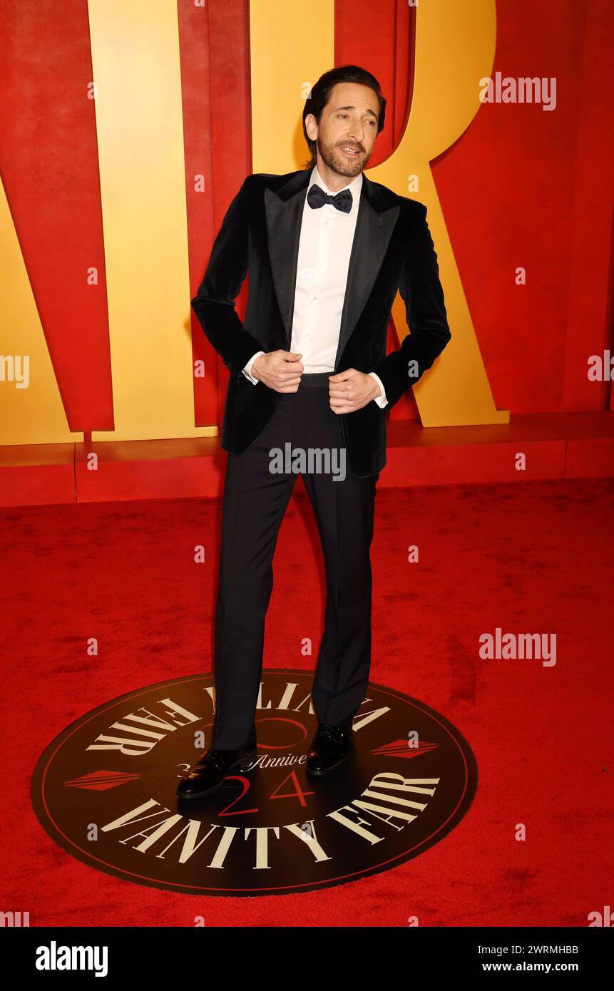 Beverly Hills, California, USA. 10th Mar, 2024. Adrien Brody attends ...