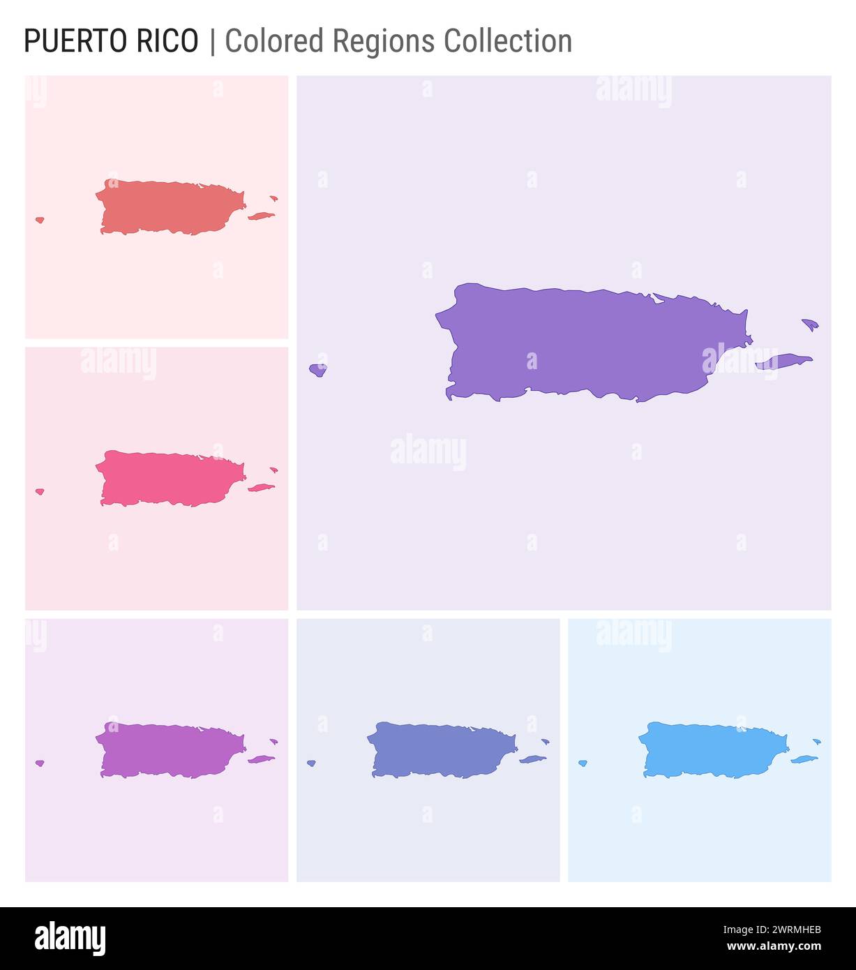 Puerto rico island map hi-res stock photography and images - Alamy