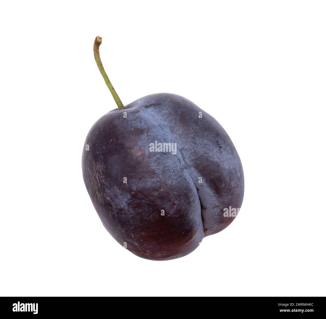 ripe plum isolated on white background with clipping path, fresh fruit ...