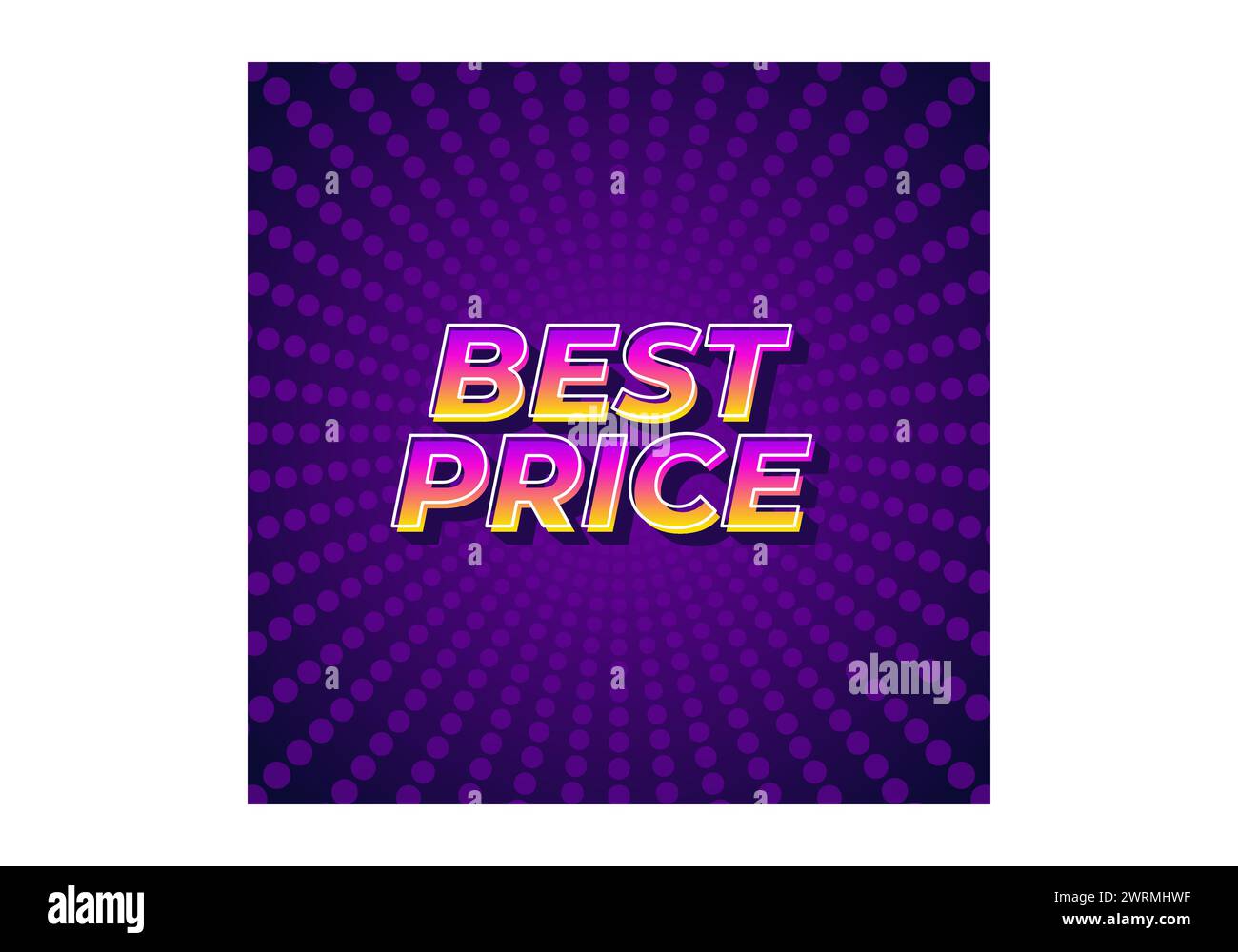 Best Price. Text effect design in 3D look with eye catching color Stock ...