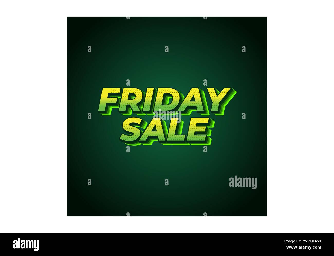 Friday sale. Text effect design in 3D look with eye catching color ...