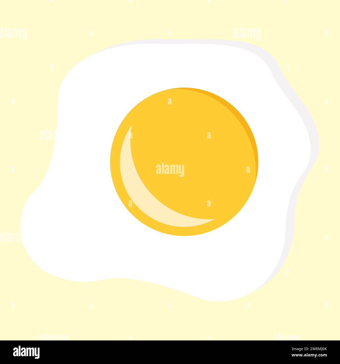 Poached Fried Egg Icon Stock Vector Image & Art - Alamy
