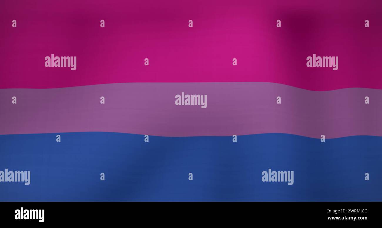 Image of heart icons over bisexual flag of pride Stock Photo - Alamy