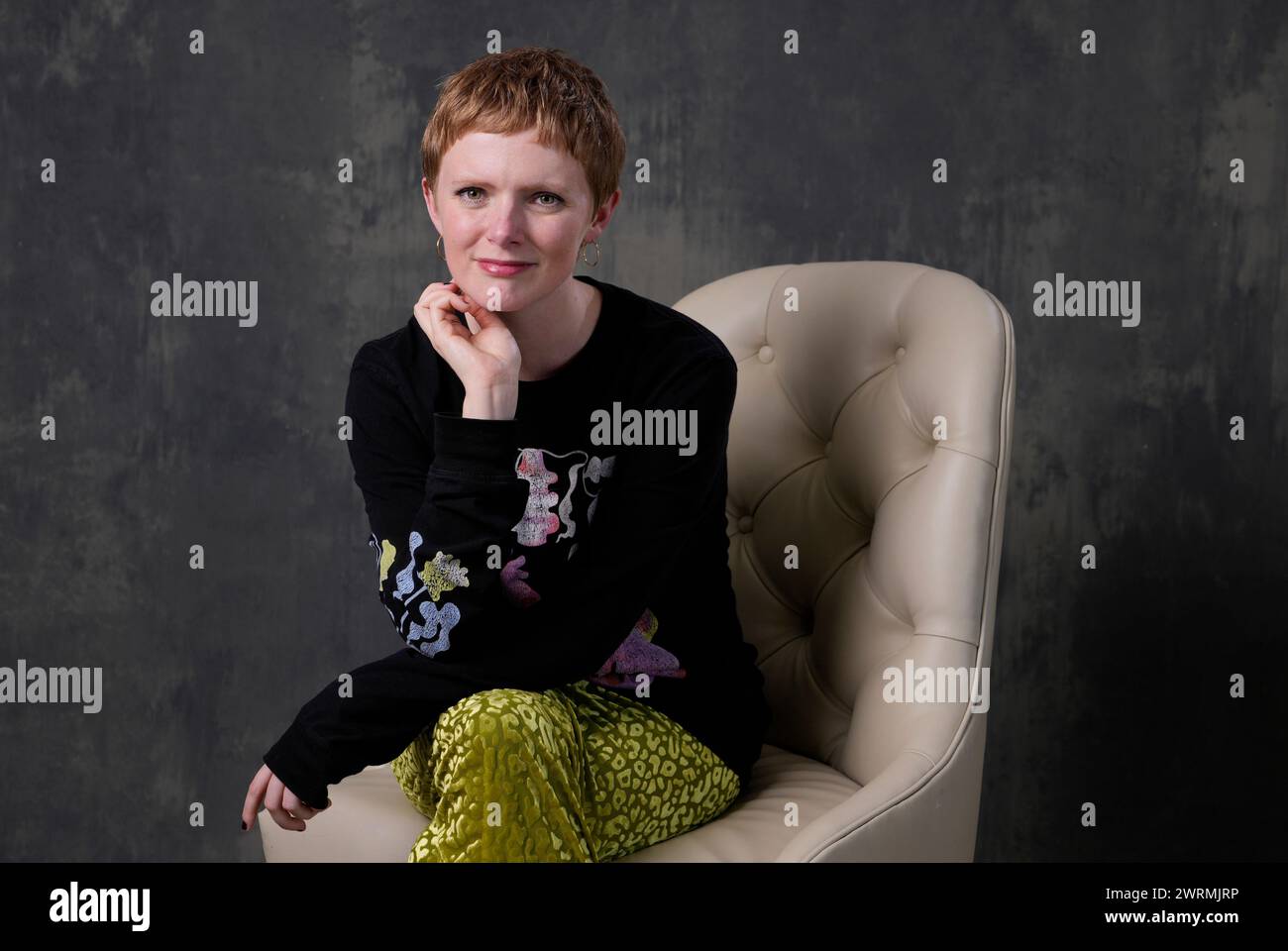 Rose Glass, director/co-writer of the film "Love Lies Bleeding," poses ...