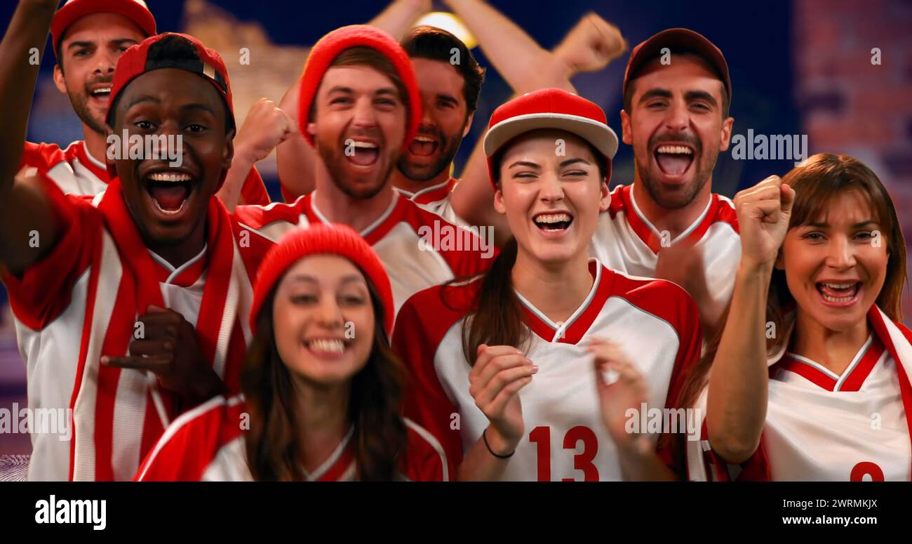 Soccer fans wearing jerseys hi-res stock photography and images - Alamy
