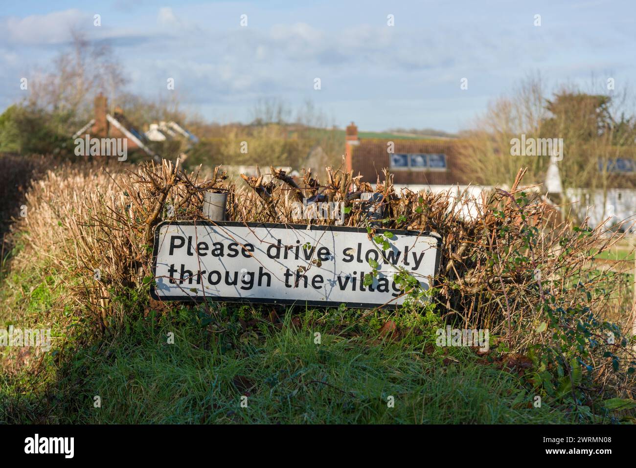 Rural country village sign hi-res stock photography and images - Alamy
