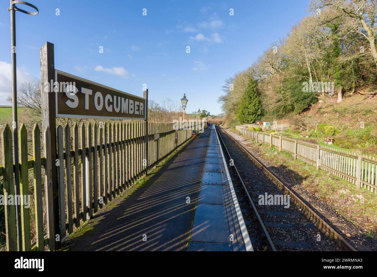 Stogumber Station on the West Somerset Railway, England Stock Photo - Alamy