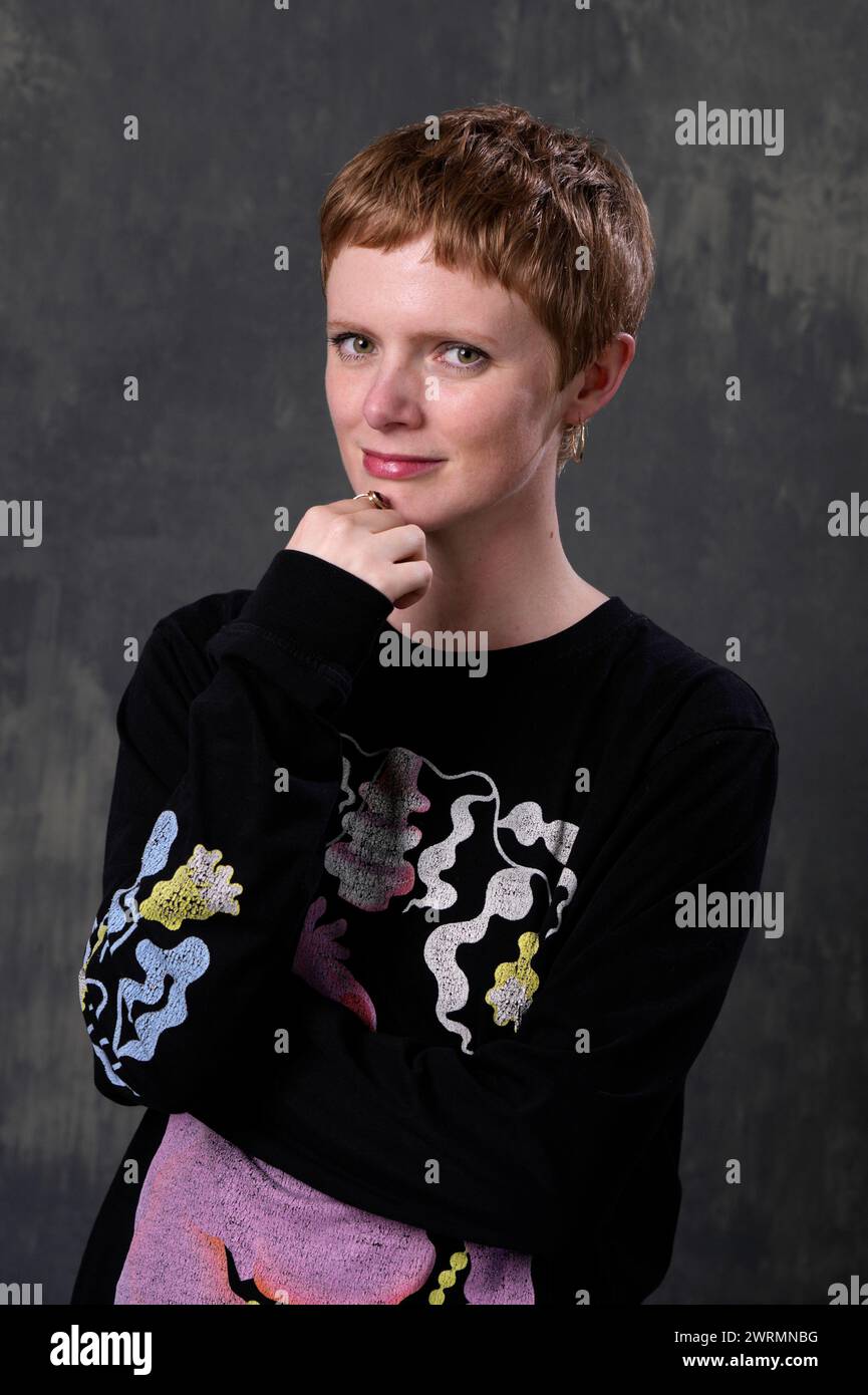 Rose Glass, director/co-writer of the film "Love Lies Bleeding," poses ...