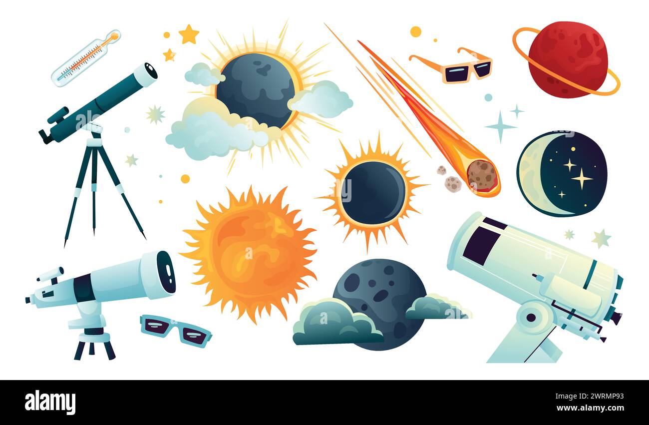 An annular eclipse Stock Vector Images - Alamy