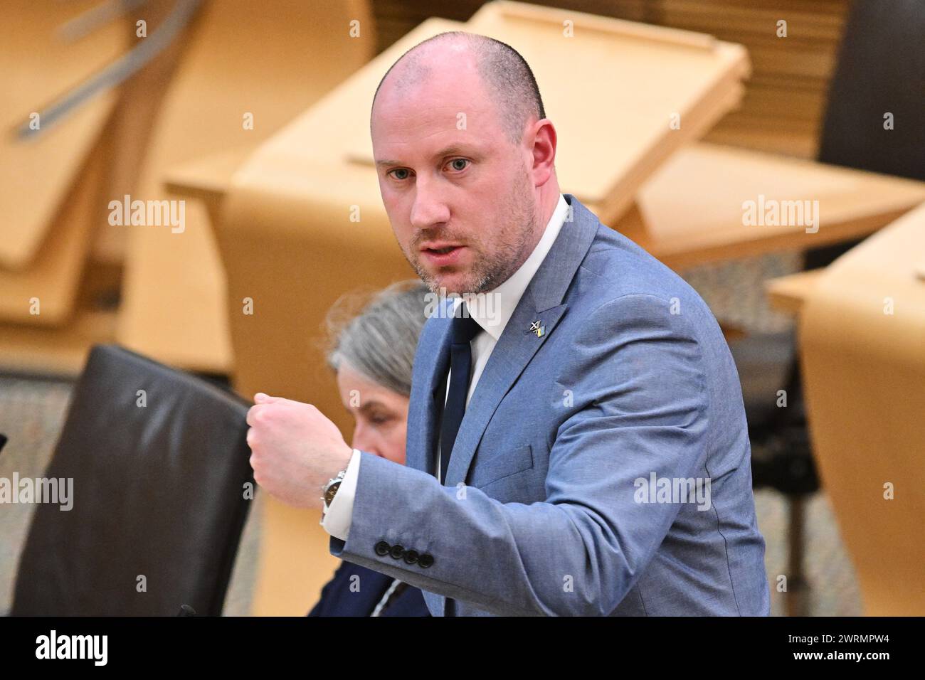 Edinburgh Scotland, UK 13 March 2024. Cabinet Secretary for NHS ...