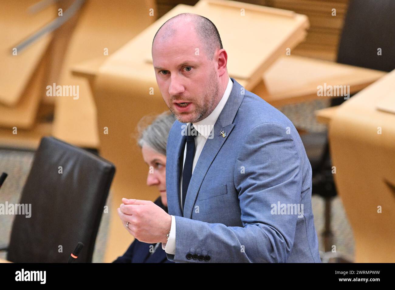 Edinburgh Scotland, UK 13 March 2024. Cabinet Secretary for NHS ...