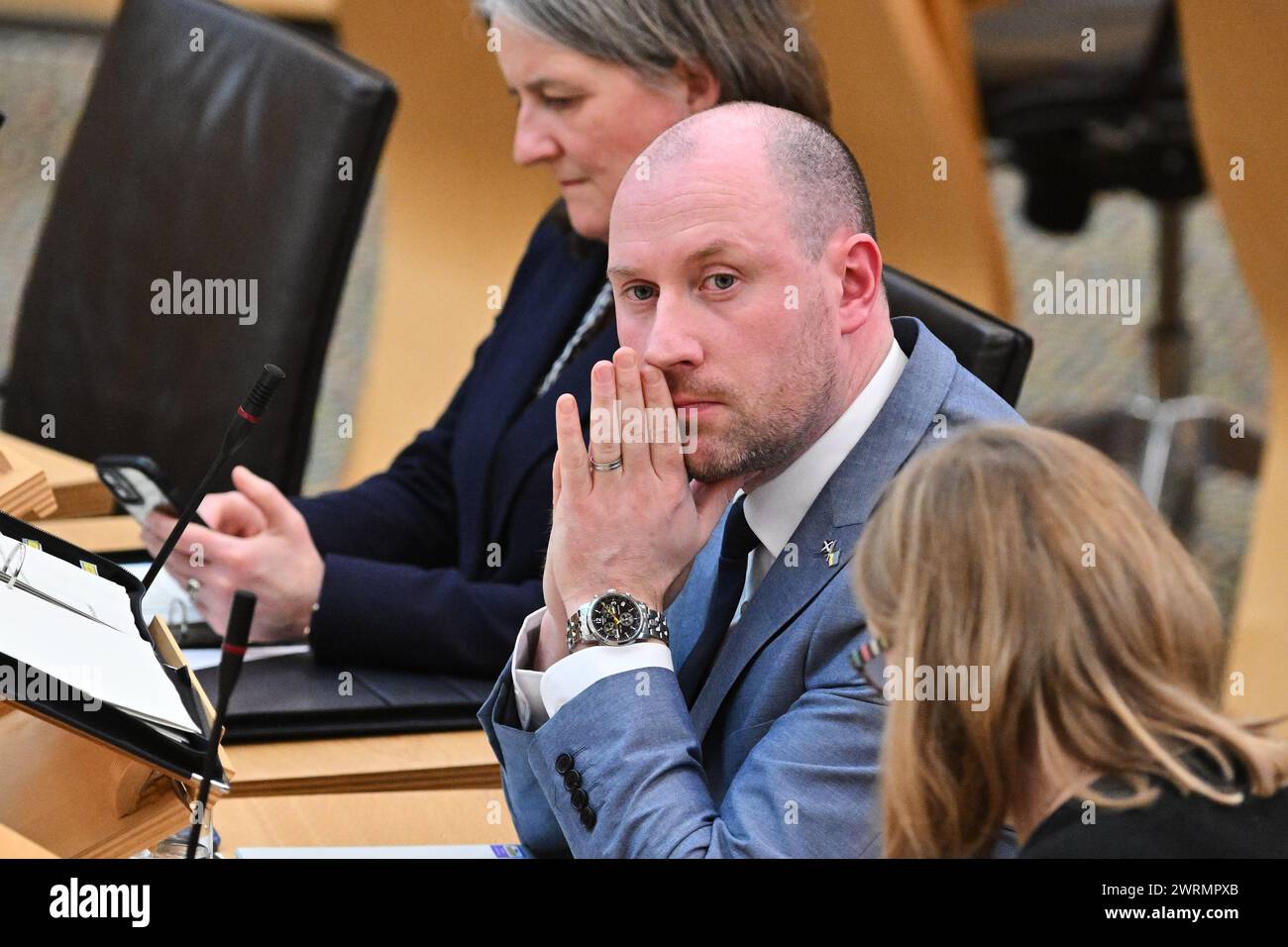 Edinburgh Scotland, UK 13 March 2024. Cabinet Secretary for NHS ...