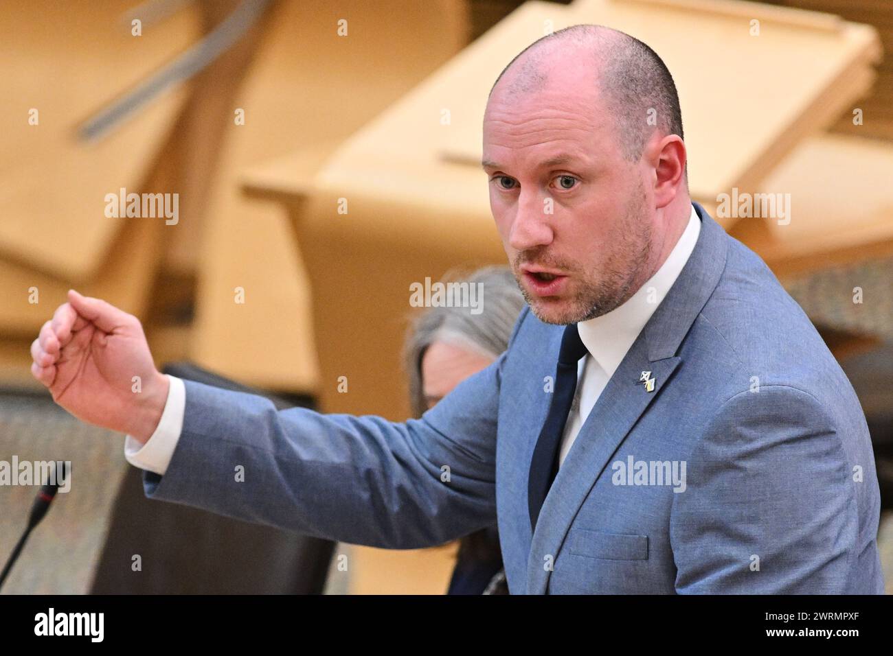 Edinburgh Scotland, UK 13 March 2024. Cabinet Secretary for NHS ...