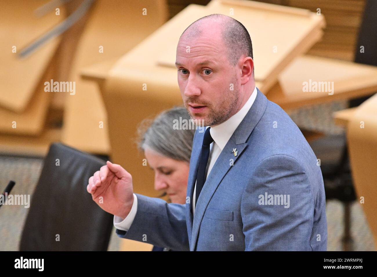 Edinburgh Scotland, UK 13 March 2024. Cabinet Secretary for NHS ...