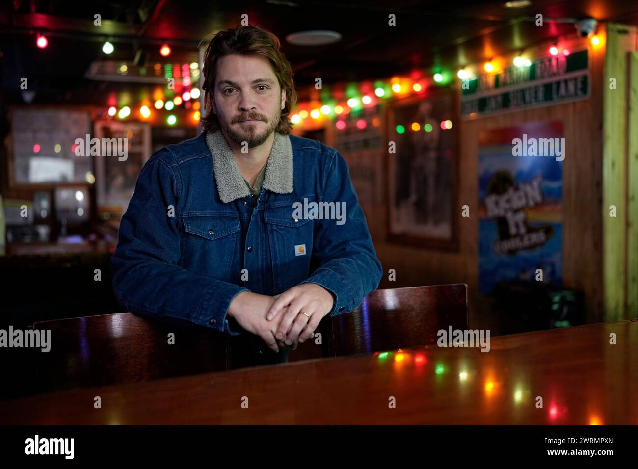 Actor-singer Luke Grimes poses for a portrait Tuesday, Feb. 20, 2024 ...