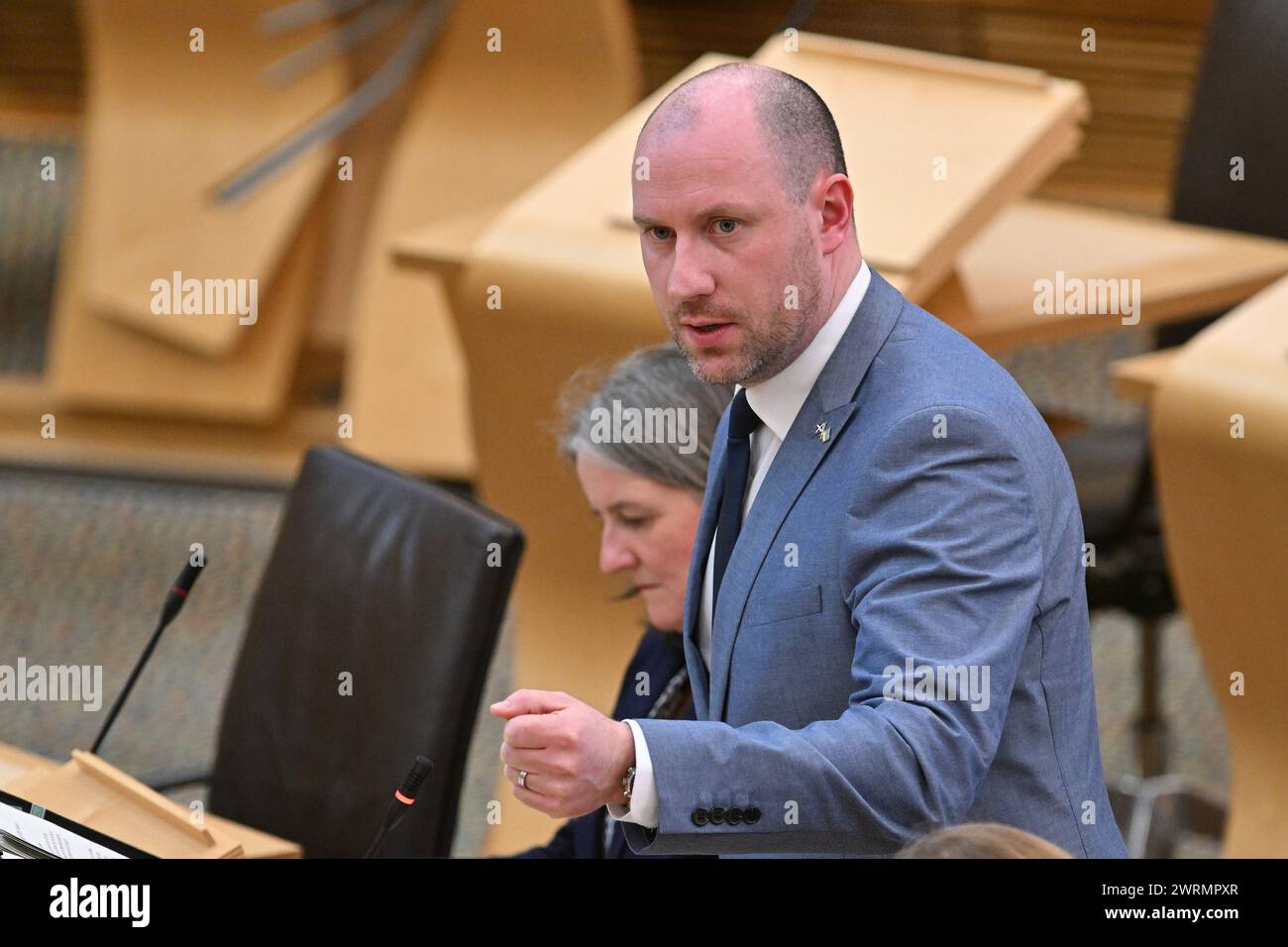 Edinburgh Scotland, UK 13 March 2024. Cabinet Secretary for NHS ...