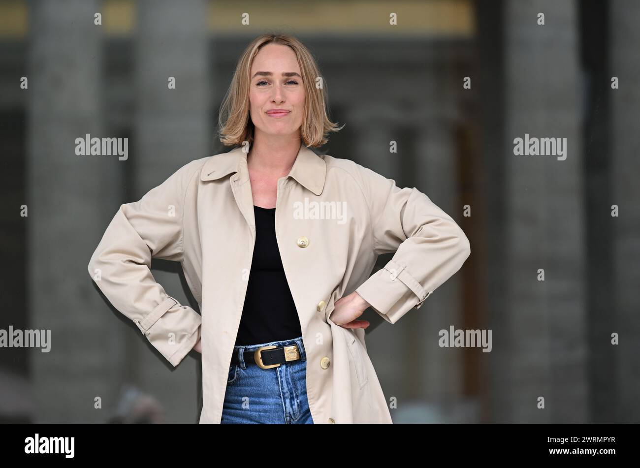 Munich, Germany. 13th Mar, 2024. Actress Laura Egger poses at a photo ...