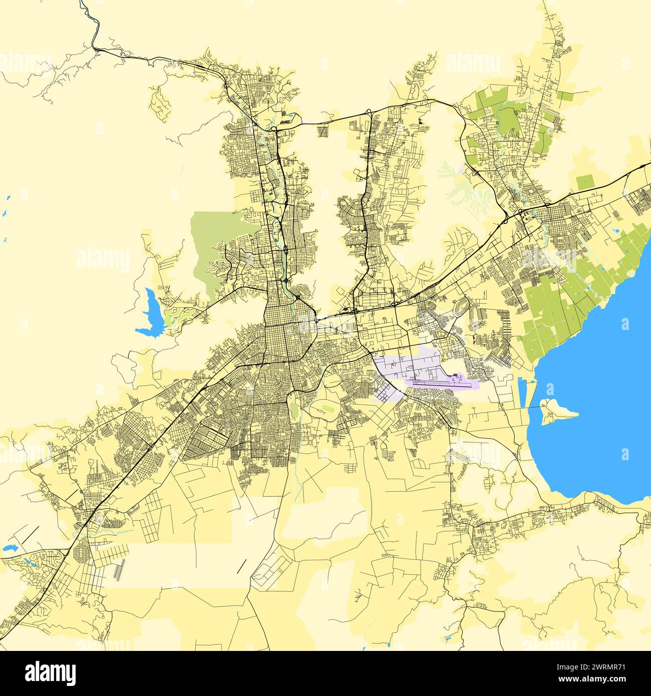 Valencia map Stock Vector Images - Alamy
