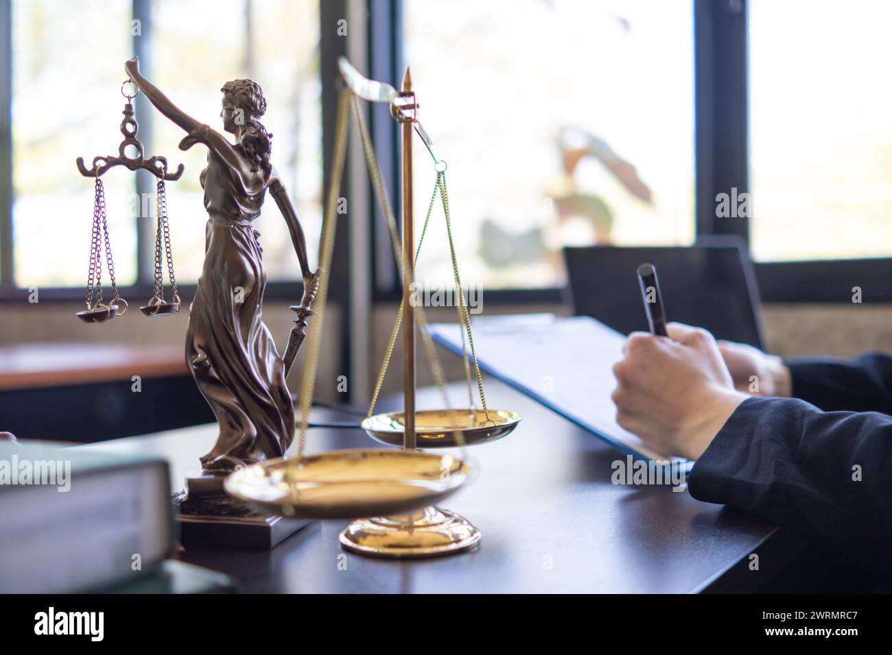 statue of god Themis Lady Justice is used as symbol of justice within ...