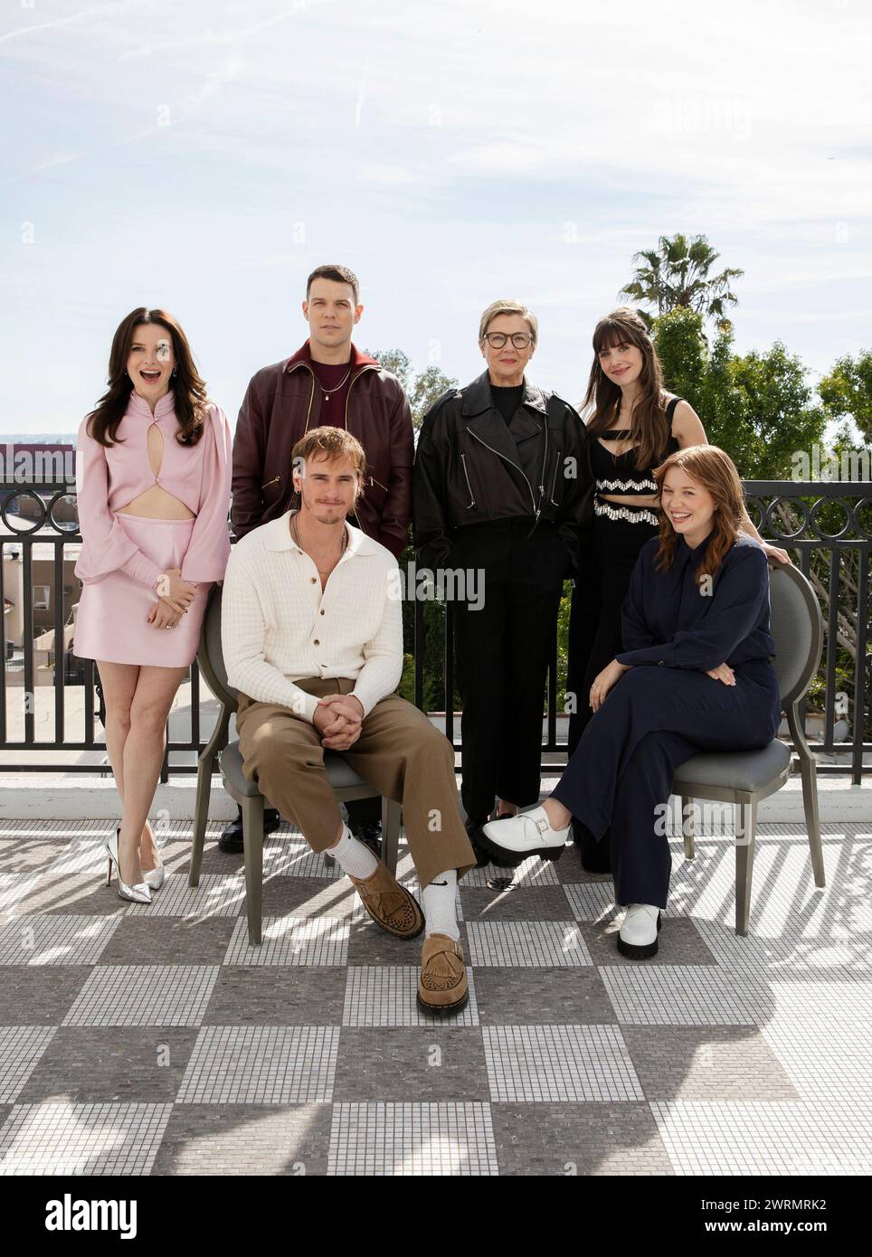 Georgia Flood, from left, Conor Merrigan Turner, Jake Lacy, Annette ...