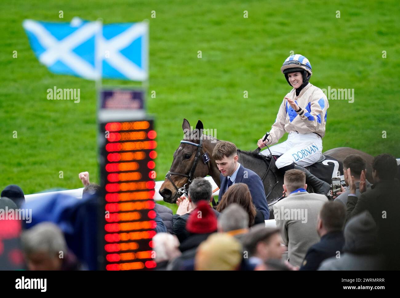 Rachael Blackmore aboard Captain Guinness after winning the Betway ...