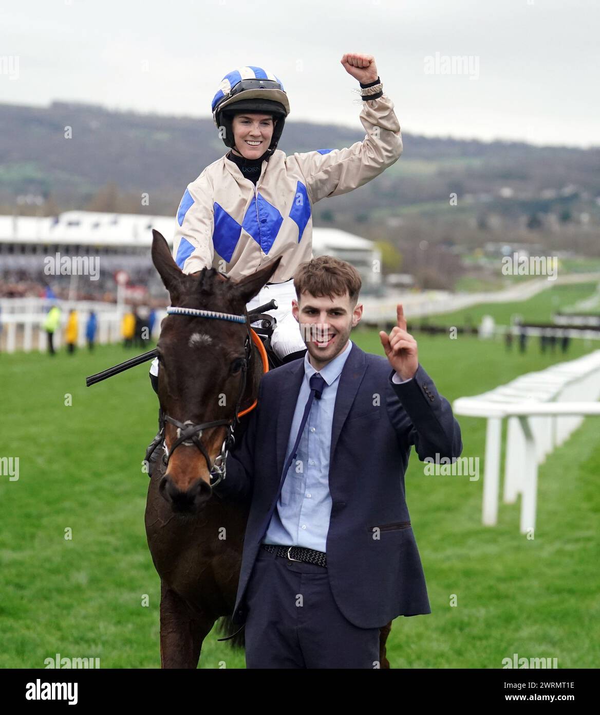 Rachael Blackmore aboard Captain Guinness after winning the Betway ...