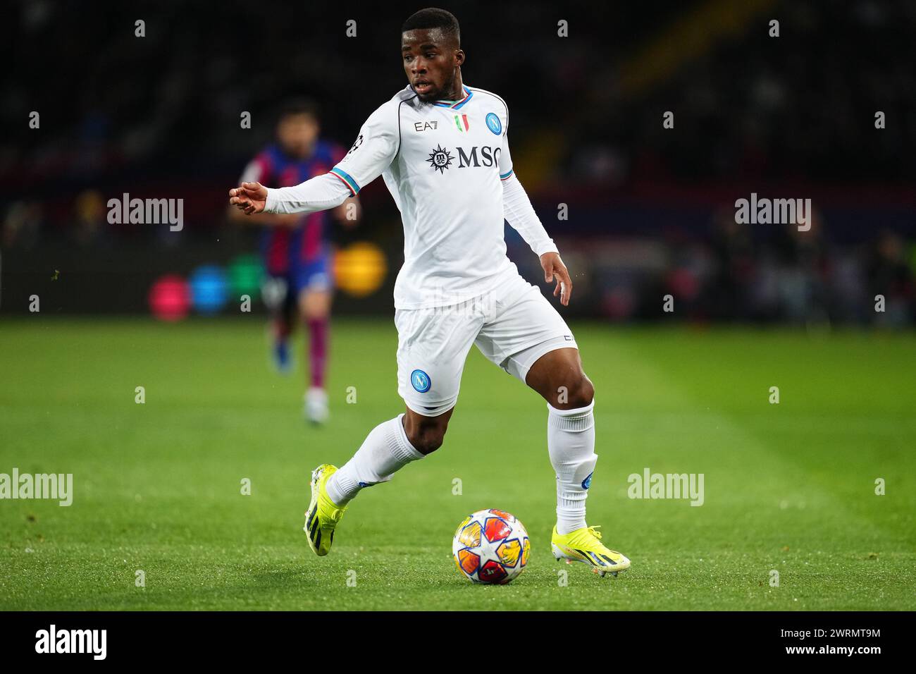 Barcelona, Spain. 12th Mar, 2024. Hamed Traore of SSC Napoliduring the ...