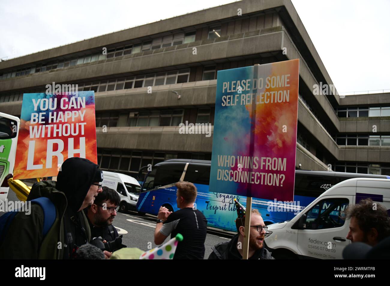 Church of Scientology, London, UK. 13 March 2023: Protest at the ...