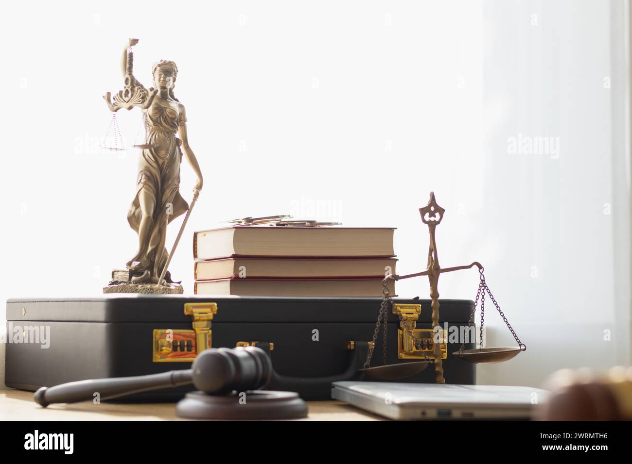 statue of god Themis Lady Justice is used as symbol of justice within ...