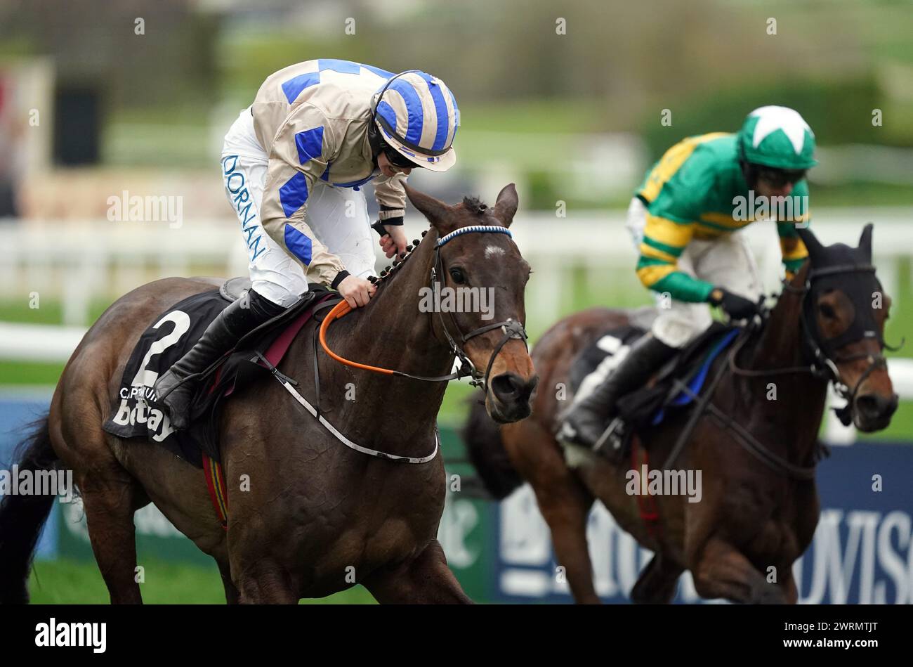 Rachael Blackmore aboard Captain Guinness after winning the Betway ...