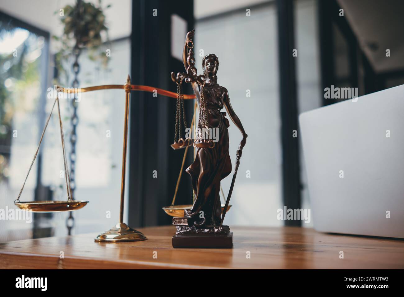statue of god Themis Lady Justice is used as symbol of justice within ...
