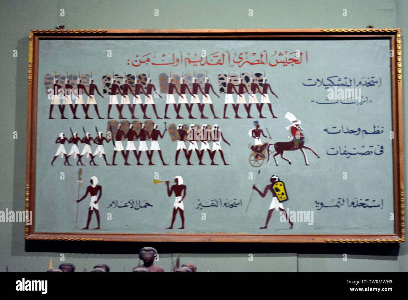 Cairo, Egypt, January 7 2023: The Ancient Egyptian military army of the ...